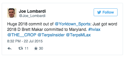 Maryland-bound Brett Makar becomes first 2018 commit for 2014 NY state ...